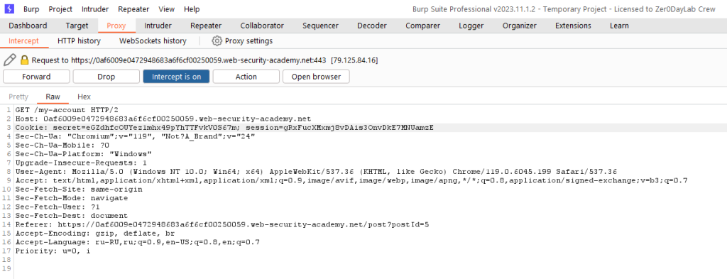Wiki | Exploiting cross-site scripting to steal cookies | CQR